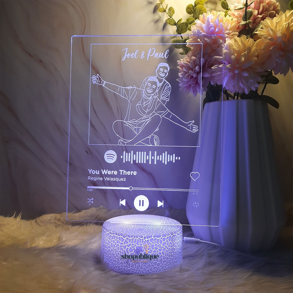 Customized Spotify Frame Lamp: Personalized 3D LED Light with Spotify ...