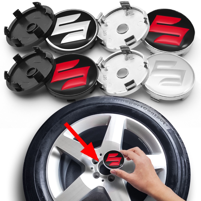 4pcs 60mm Wheel Center Hub Cap Rim Badge Cover for Suzuki Jimny Samurai ...