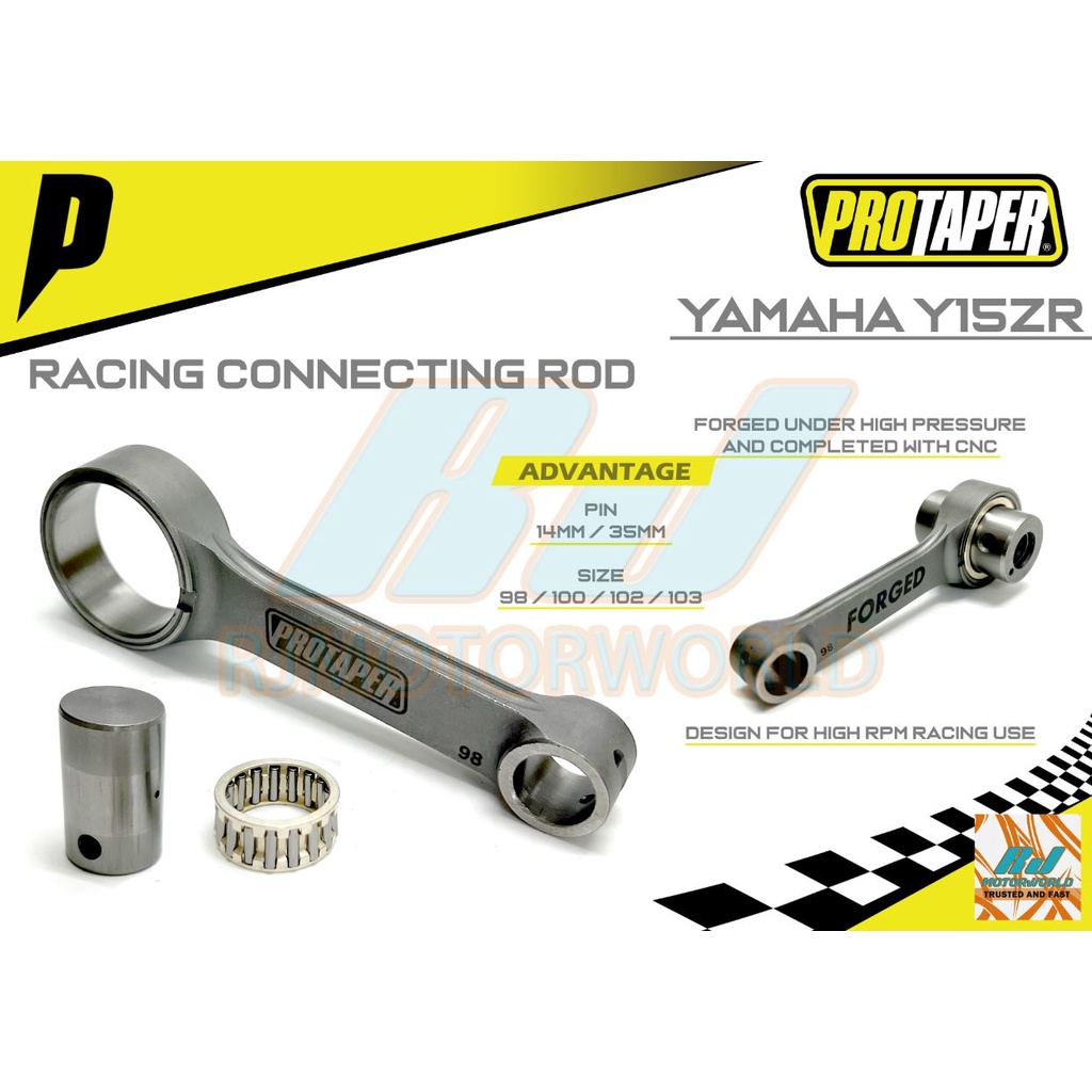 LC135 4S / Y15 PROTAPER FORGED CON ROD CONNECTING ROD SET ( PIN 14/35 ...