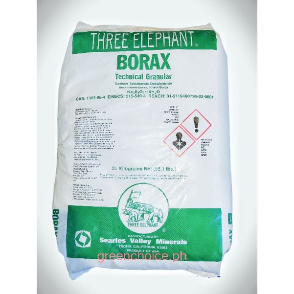THREE ELEPHANT BORAX 25 KG USA | Shopee Philippines