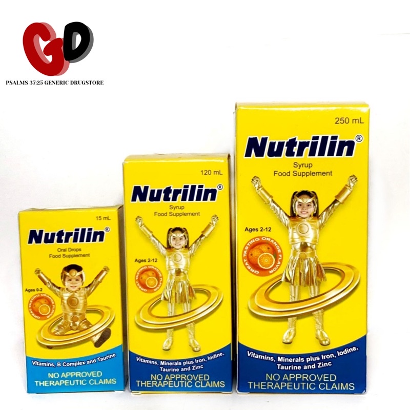 Nutrilin® Syrup Multivitamins for children | Shopee Philippines