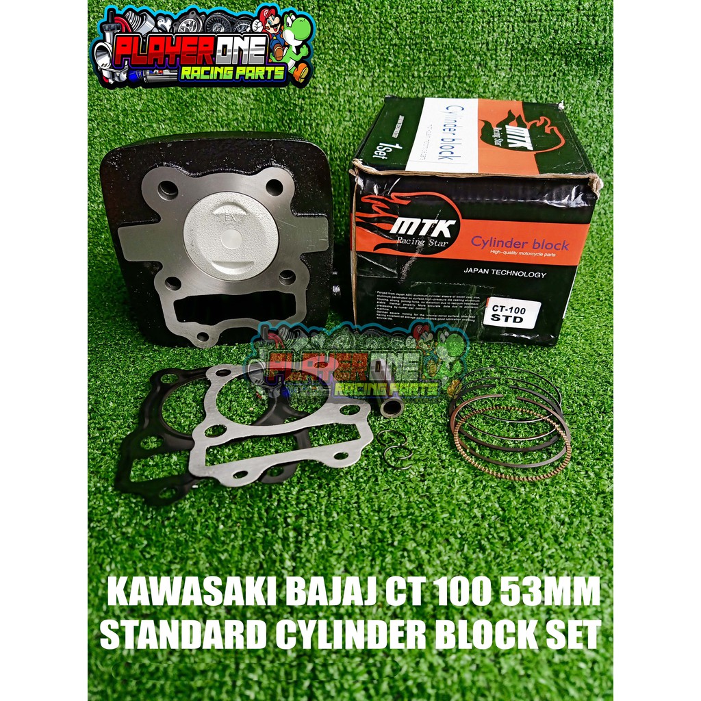 MTK BAJAJ CT 100 53MM STANDARD CYLINDER BLOCK SET | Shopee Philippines