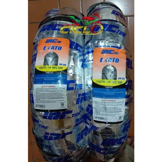 IRC EXATO 14 110/70 120/70 130/70 140/70 14 F/R AEROX Tire | Shopee ...