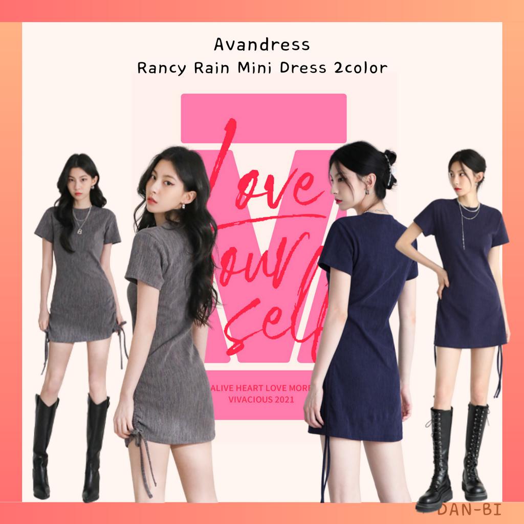 HOT SALE NOW [Avandress] Rancy Rain Mini Dress GREY and NAVY / 2size / women daily dress / korea ...