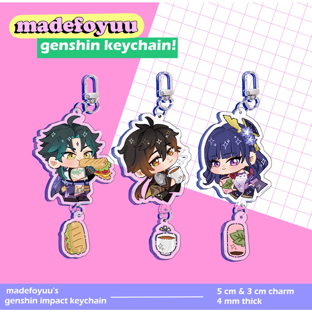 Genshin impact keychains | Shopee Philippines