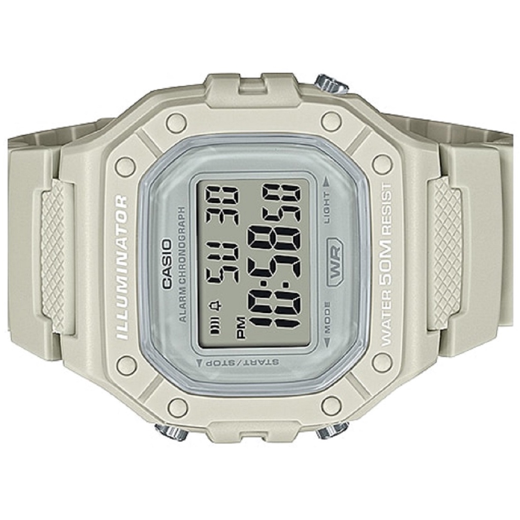 Casio W-218HC-8A Digital Rubber Strap Watch | Shopee Philippines