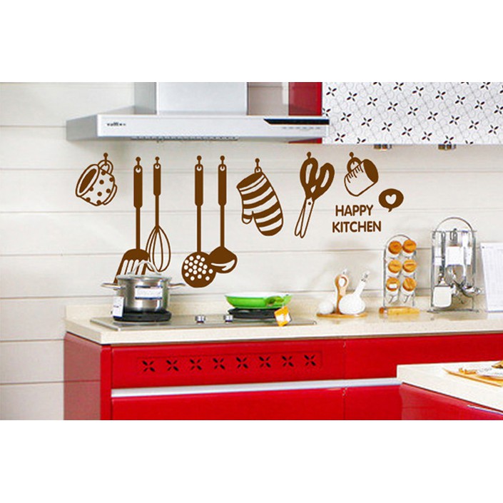 Kitchen Utensils wall Decal | Shopee Philippines