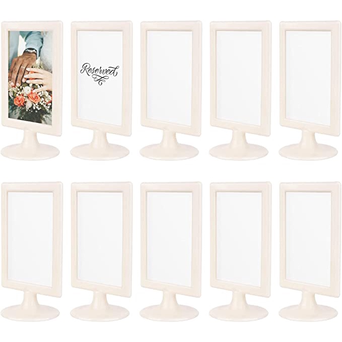 A6 Photo Frame Double sided Standing Picture Frame Pedestal Photo Frame ...