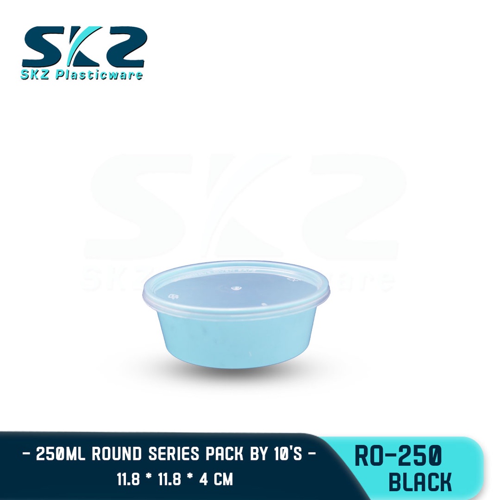 SKZ COLORED CONTAINER ROUND SERIES R0250 250ml ENVIRONMENTAL FRIENDLY ...