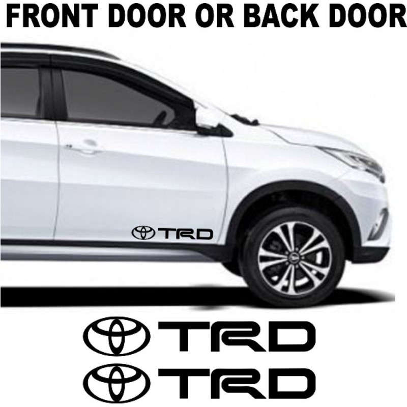 Trd Car Sticker Design for Toyota innova/rush/hilux/vios/fortuner ...