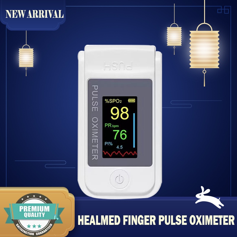 2021 Original Portable Finger Tip Pulse Oximeter Blood Oxygen Meter ...