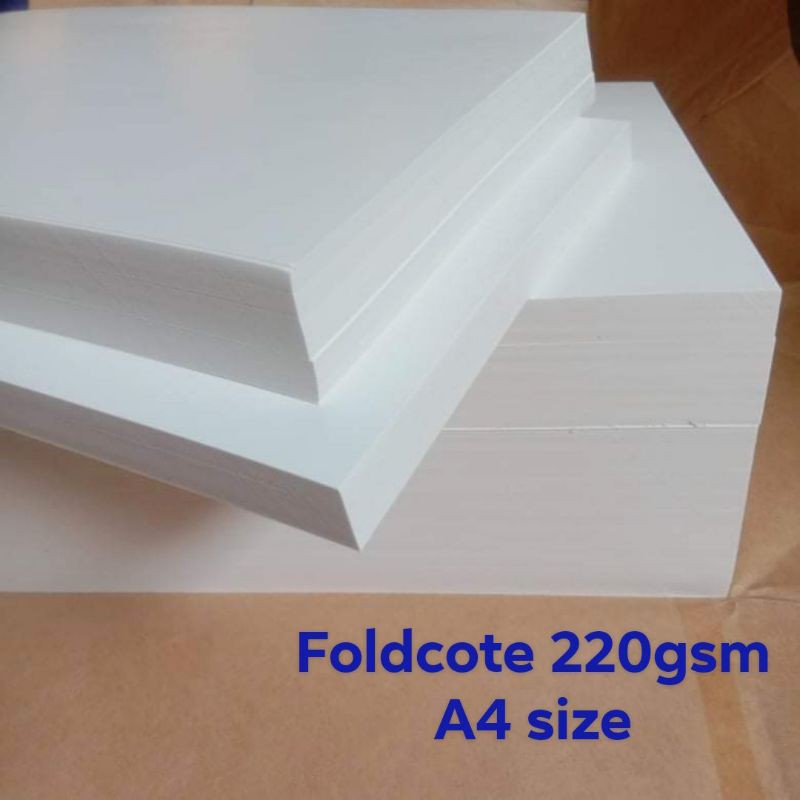 25/50pcs Fold cote / Foldcote Board Paper 220gsm/250gsm/300gsm/320gsm ...