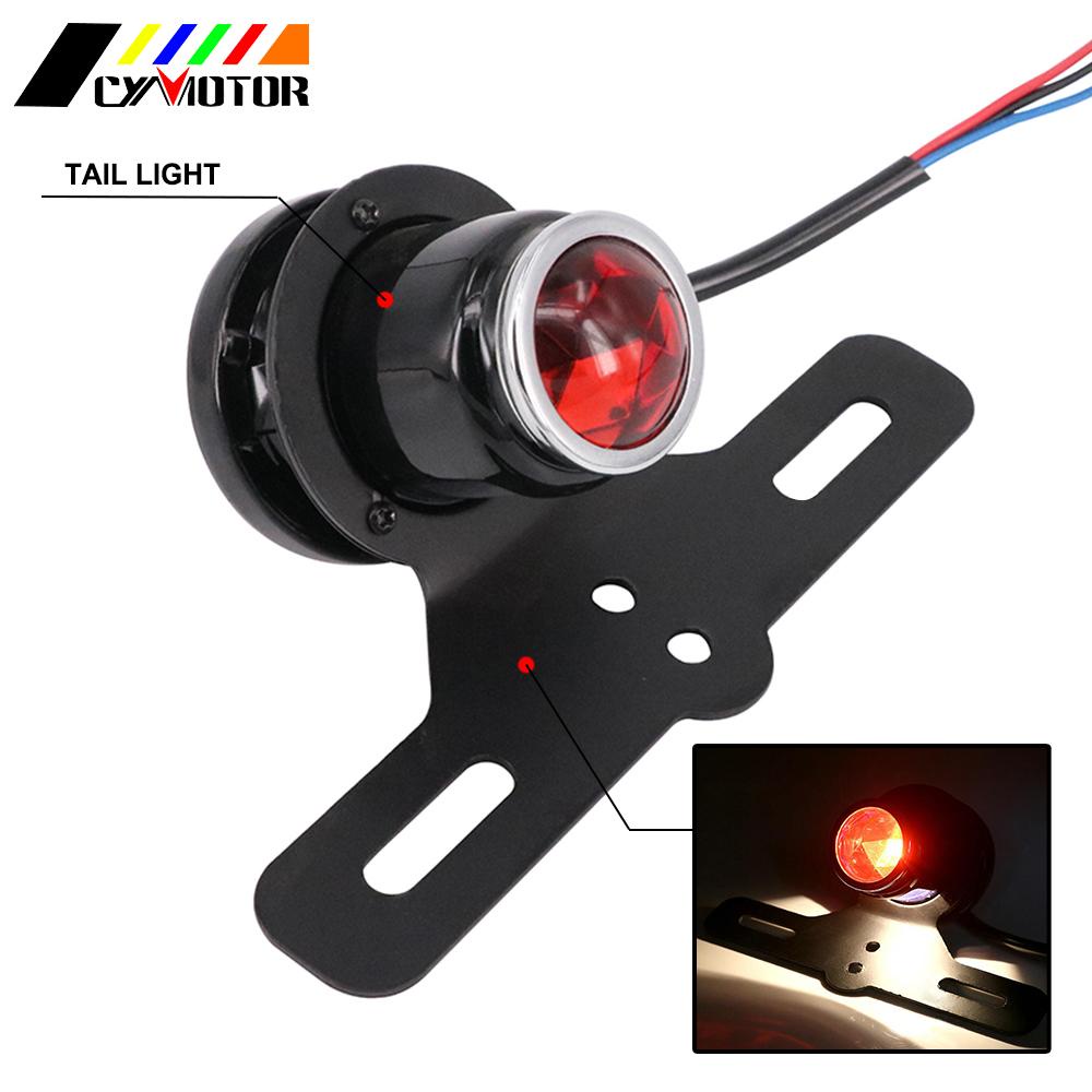 JH Brake Tail Rear Light Bulb For Custom Chopper Bobber Softail ATV 12V ...