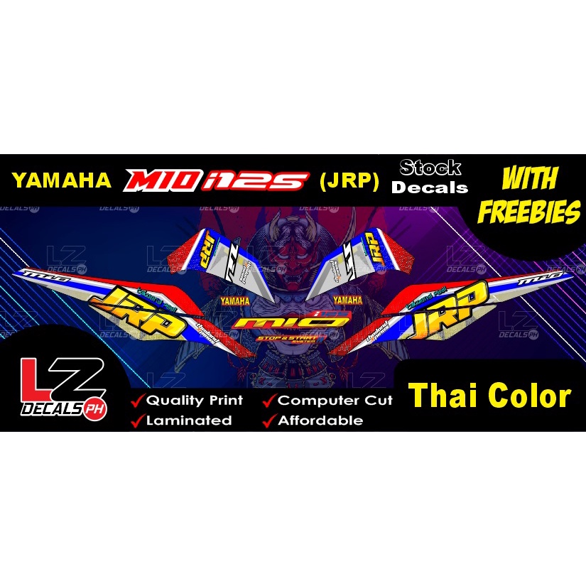 Yamaha Mio i 125 JRP Stock Decals / Stickers with Freebies | Shopee ...