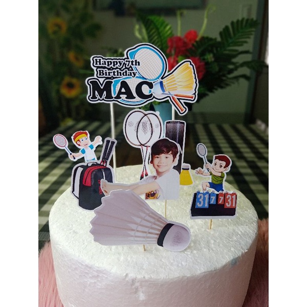 Badminton / Sport theme cake topper | Shopee Philippines