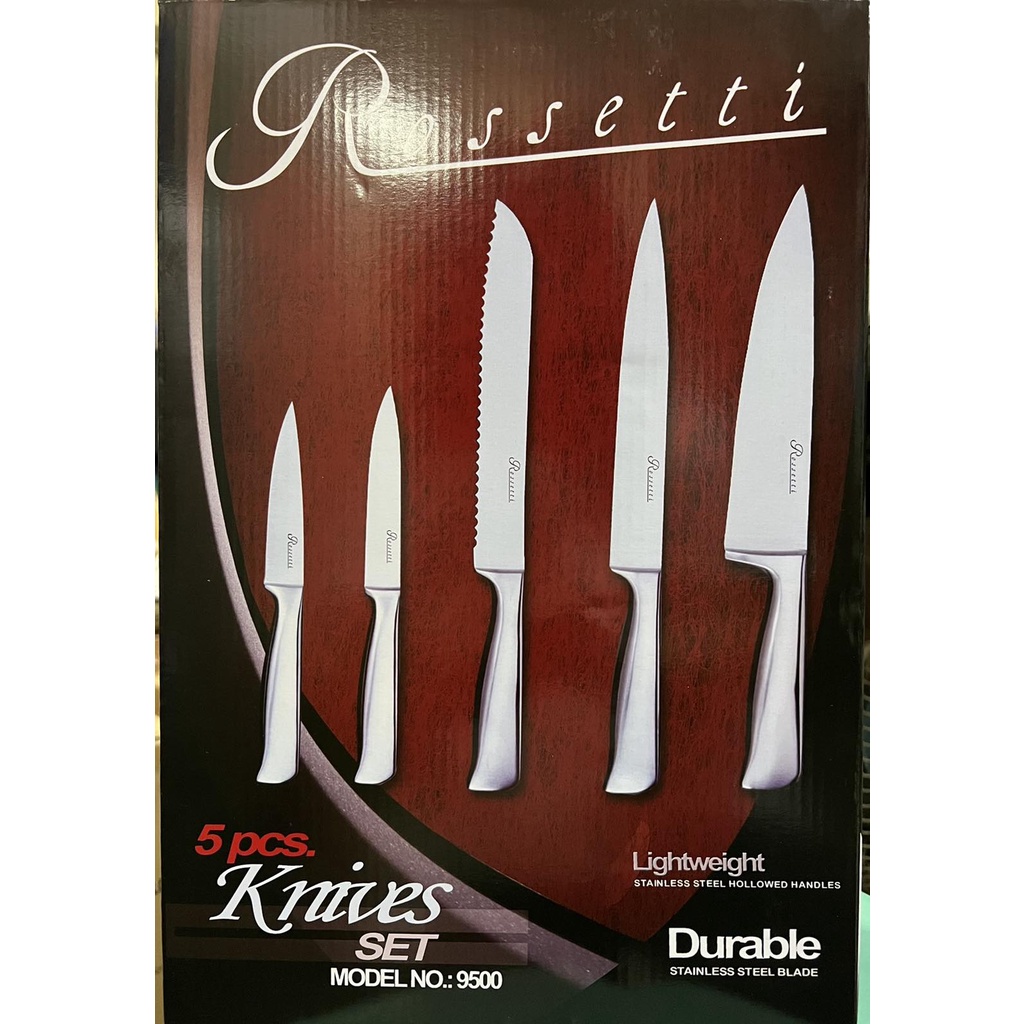 Rossetti RB9500 5-pc Knife Set RB-9500 (Houseware Express) | Shopee ...