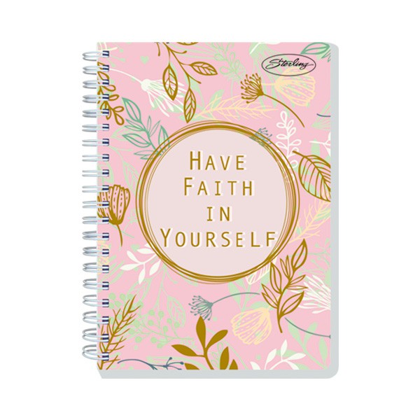 1 Pc Sterling Spiral Notebook 5x7 Love Yourself 80 Leaves Random Design ...