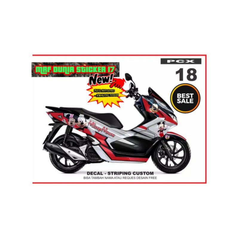 Full Body PCX decal sticker, PCX Striping, PCX sticker, Honda PCX model ...