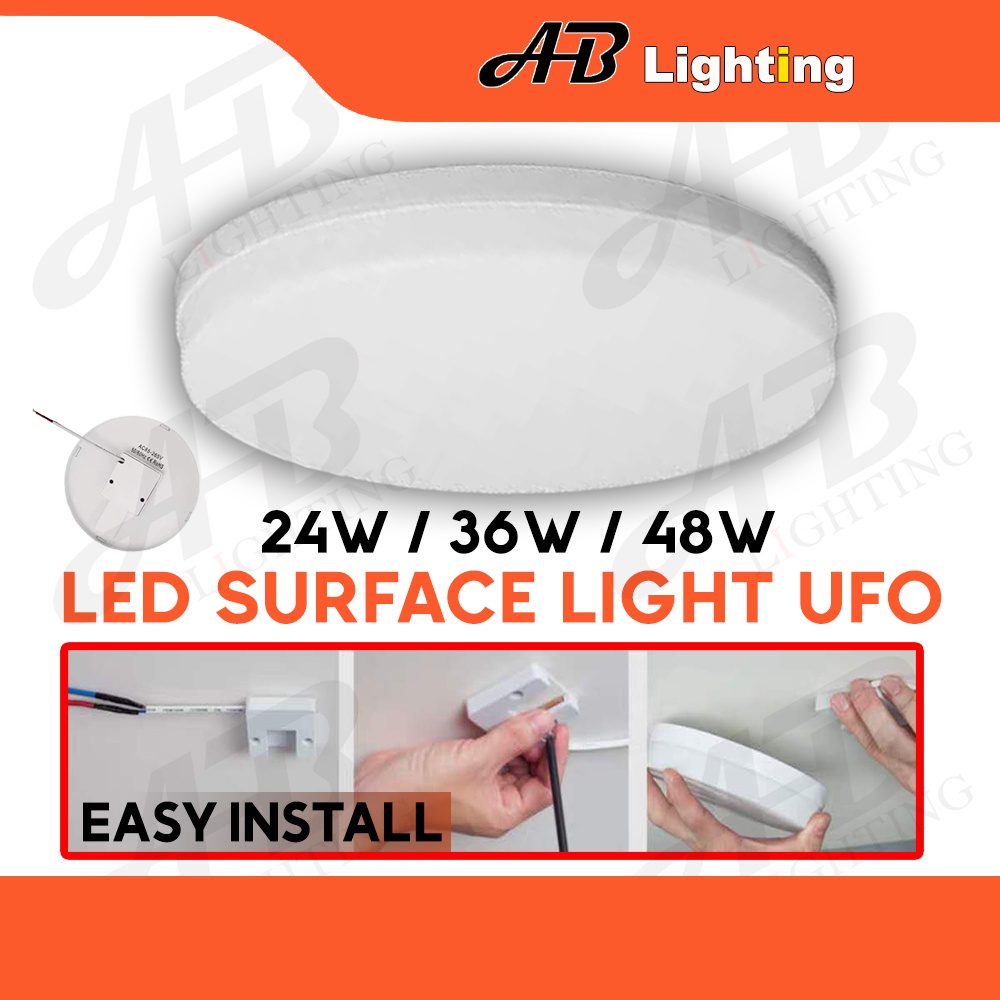 LED surface CEILING LAMP 24w 36w 48w UFO LED SURFACE PANEL LIGHT ROUND ...