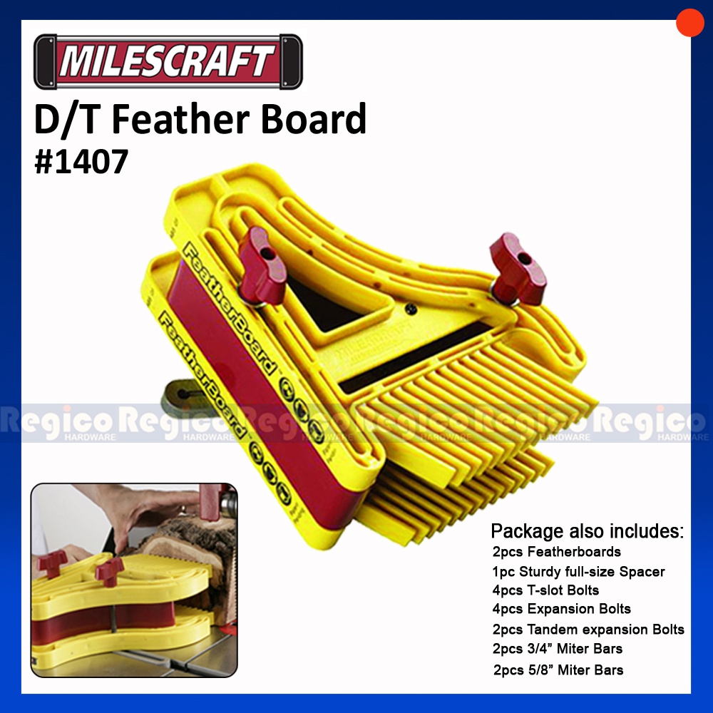 Milescraft D/T Feather Board featherboard set (#1407) Regico Hardware ...