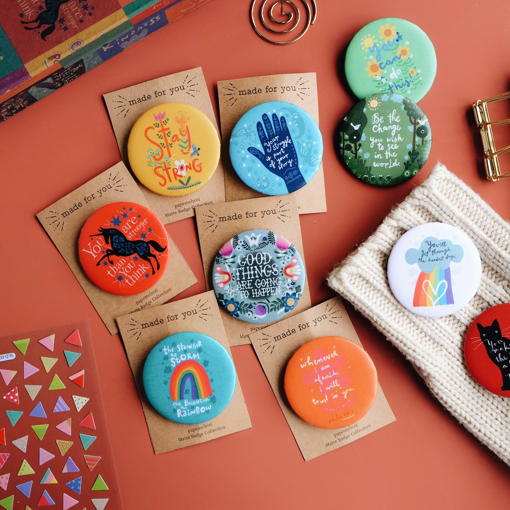 Papemelroti Affirmation Matte Badge | Pin Accessories | Shopee Philippines