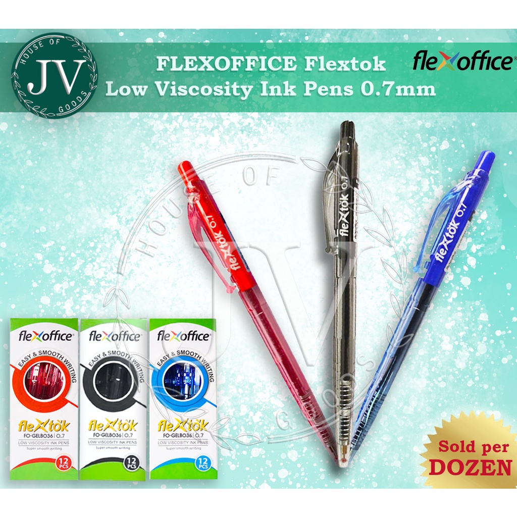 FlexTok Retractable Gel Pens 12pcs | Shopee Philippines