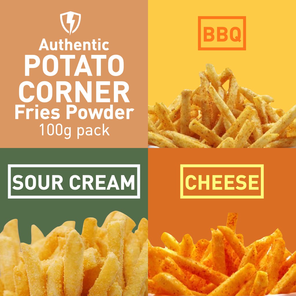 Fries Flavorings Sour cream, cheese, Bbq // 3 classic Flavors 100 grams ...
