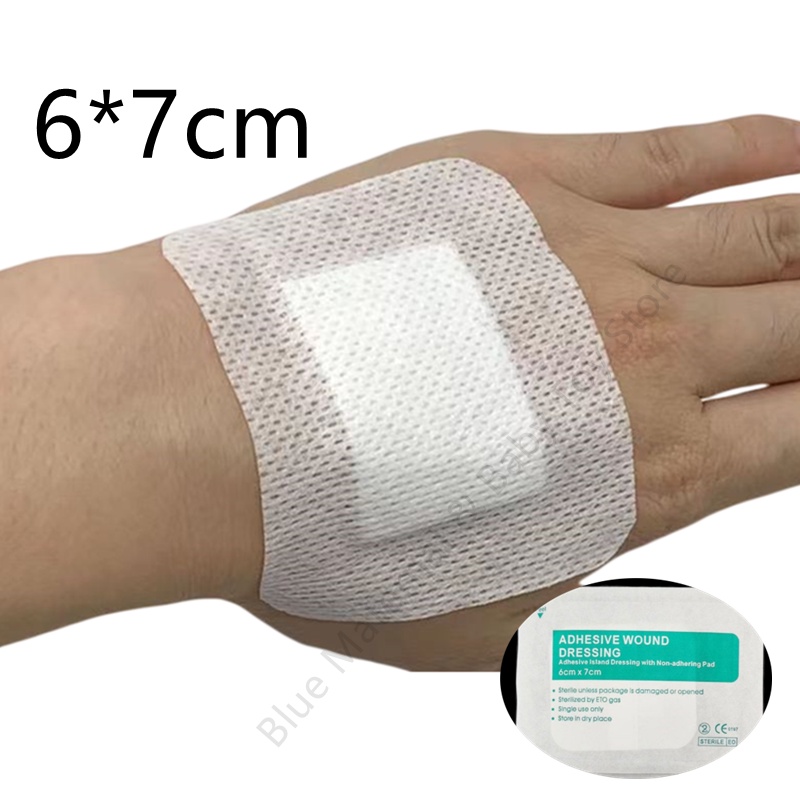 Large Breathable Self-adhesive Non-woven Fabrics First Aid Bandage Pad ...