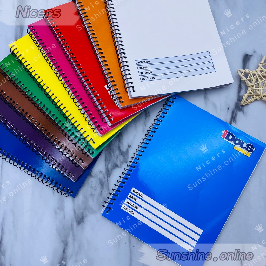10PCS IDOLS 80lvs Spiral notebook PIXEL | Shopee Philippines