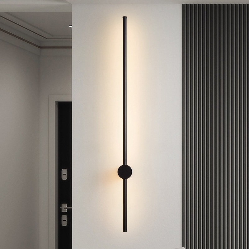 Minimalist Line Wall Lamp Modern Living Room Background Decoration ...