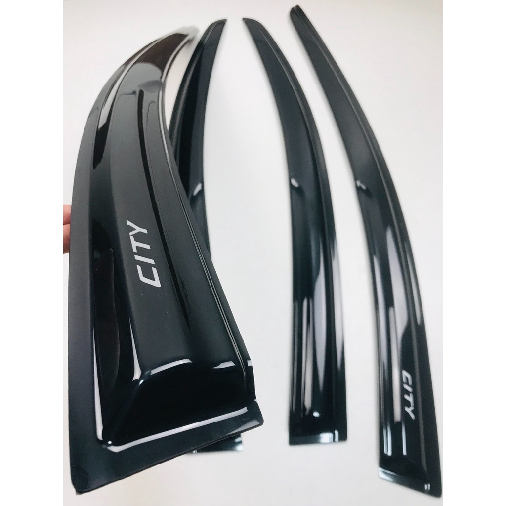 Honda City 2014 2015 2016 2017 2018 2019 MUGEN Rain Visor Window Guard Sun Deflector Gutter OEM ...