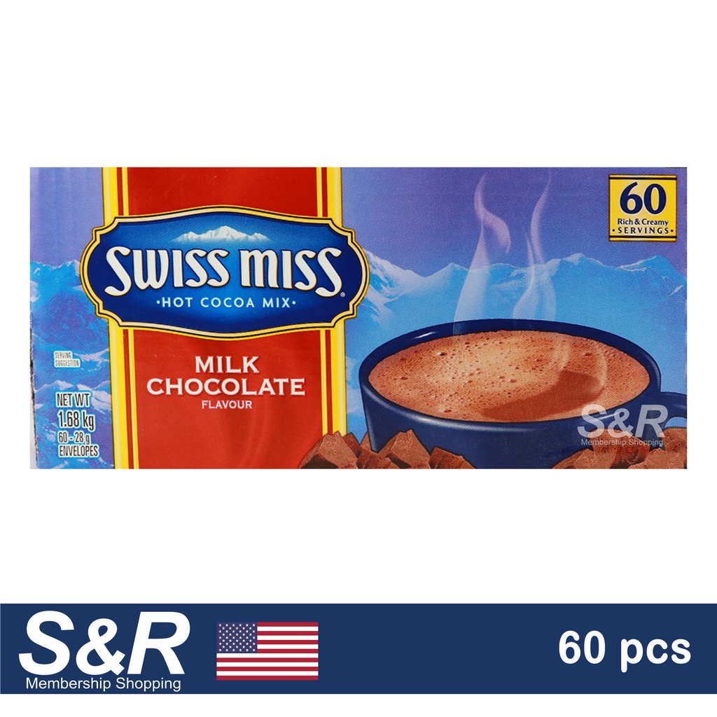 Swiss Miss Hot Cocoa Mix Milk Chocolate 60pcs | Shopee Philippines
