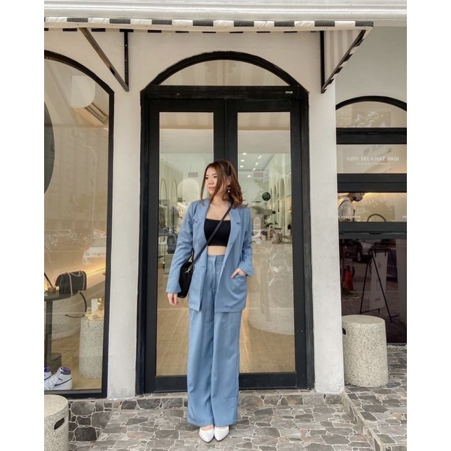 Elvee Bella Set (Blazer and Pant) | Shopee Philippines