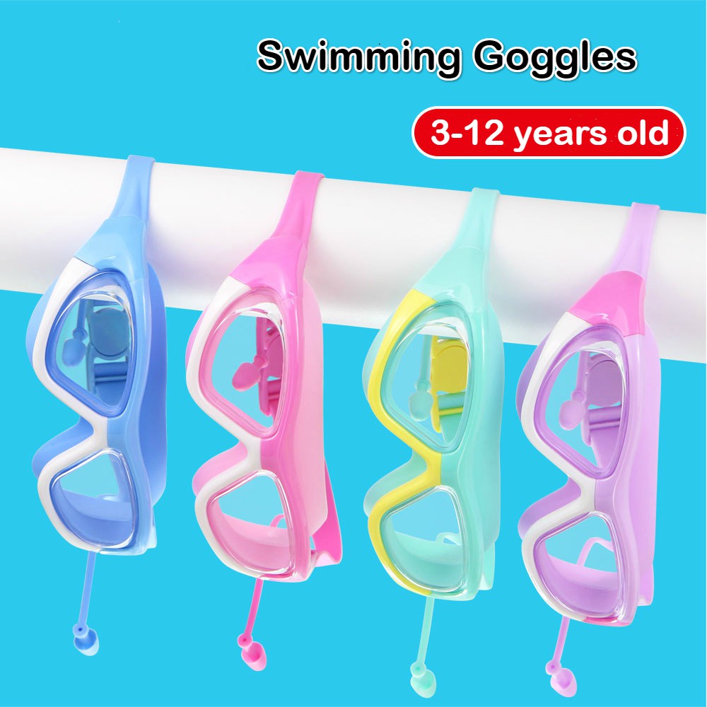 [DIVE&SAIL]Swimming Goggles for Kids Big Frame HD Wide-Vision Anti-fog ...