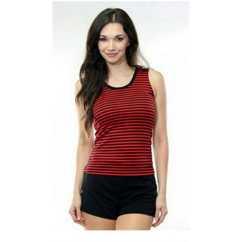 Tanktop Red Strip | Shopee Philippines