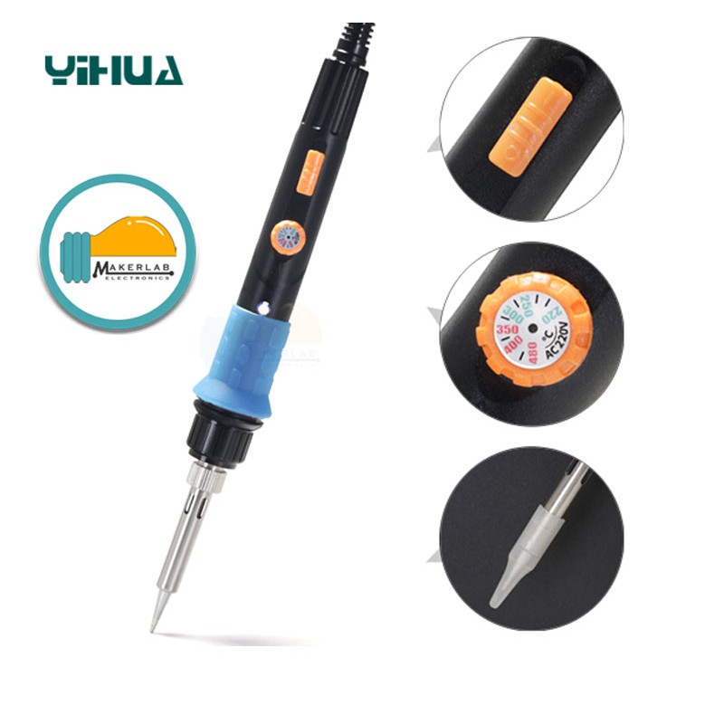 Adjustable Soldering Iron 60W YiHua 947-III / YiHua 947-VII | Shopee ...
