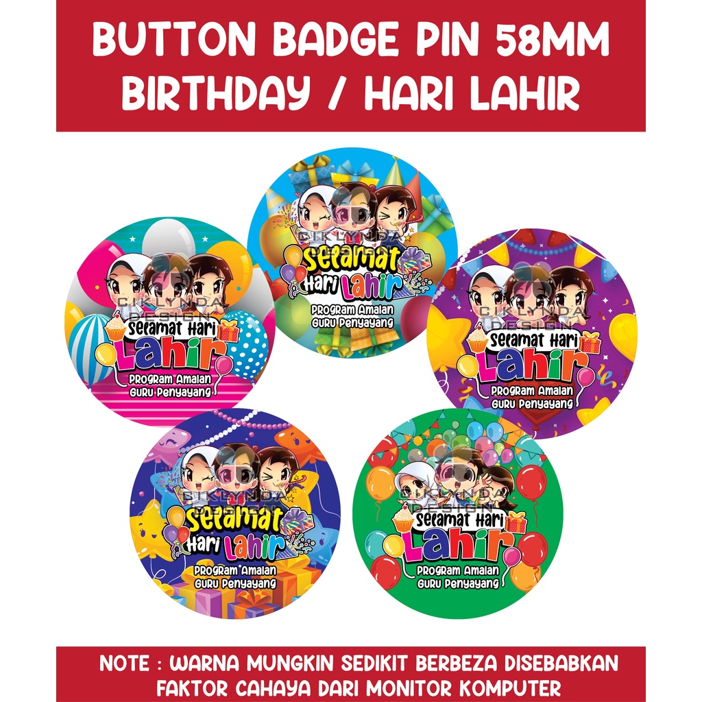 Button BADGE KEYCHAIN - BIRTHDAY Or BIRTHDAY (Teacher's Loving Practice ...