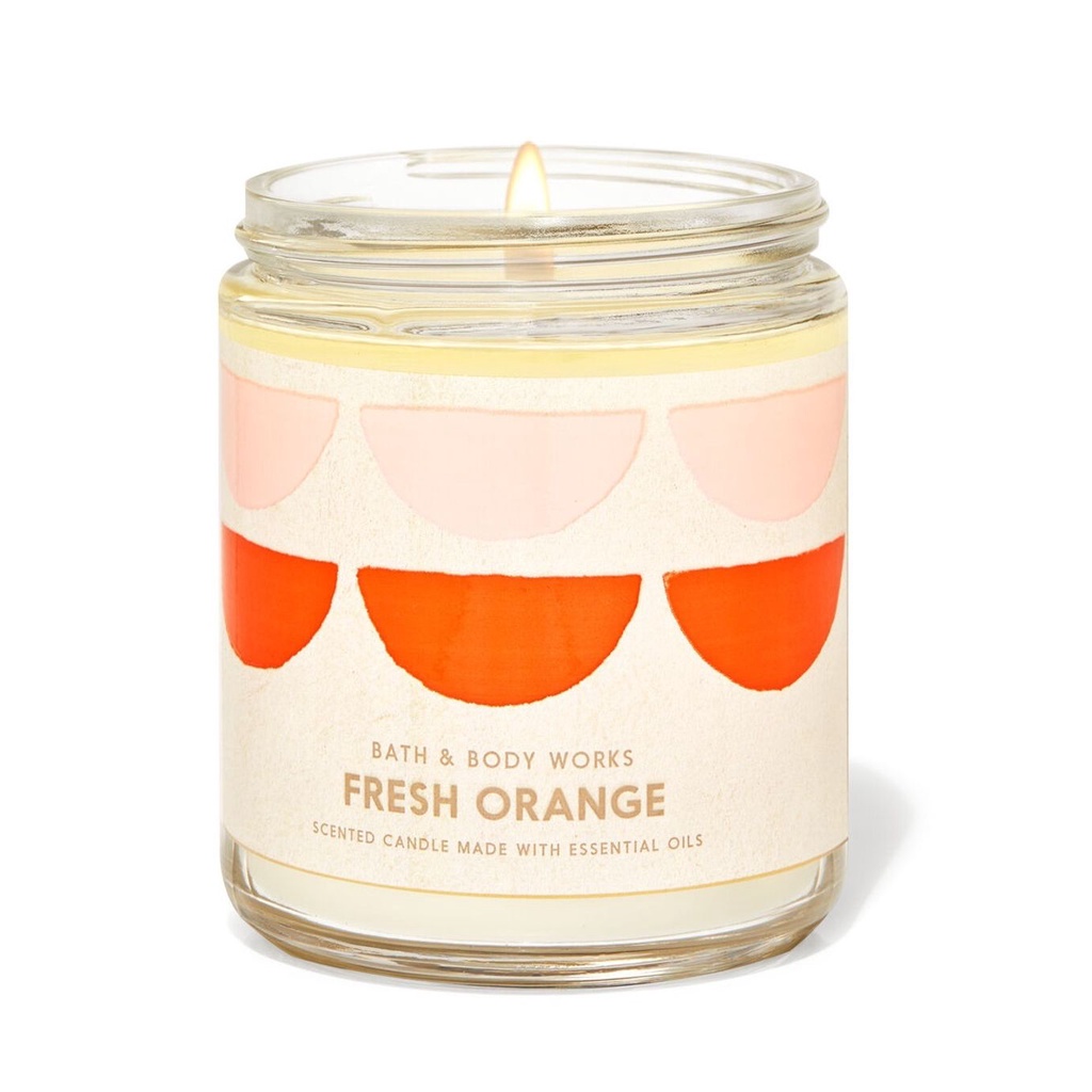 Bath and Body Works FRESH ORANGE Single Wick Scented Candle 7 oz / 198 g | Shopee Philippines