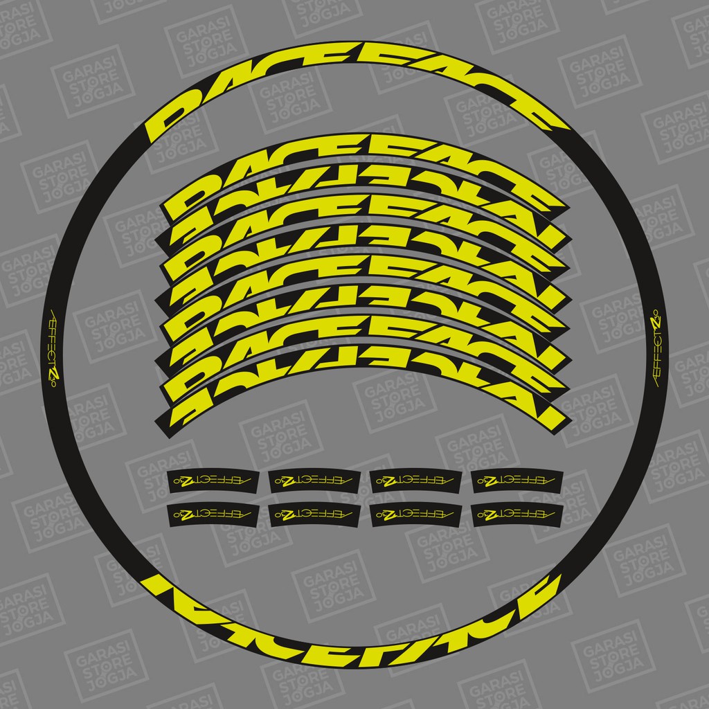 Aeffect Raceface Rims Sticker Decal | Shopee Philippines