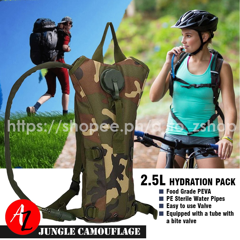2.5 Liter Cycling Hydro Bag Hydration Pack Water Backpack for Cycling ...