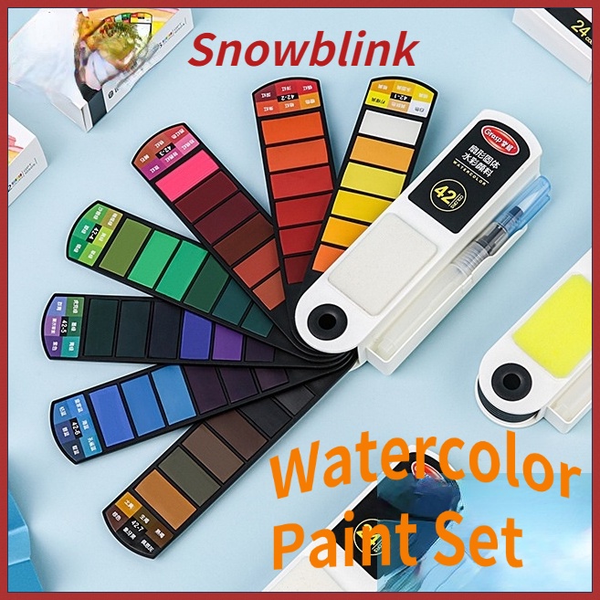 Watercolor Paint Set :18/24/36/42 Water Color Art Set With Brush Pen ...