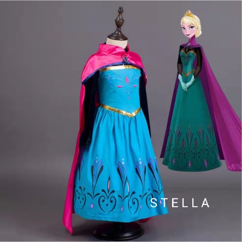 FROZEN QUEEN ELSA Coronation gown Frozen Elsa Costume/ for children 3-9 ...