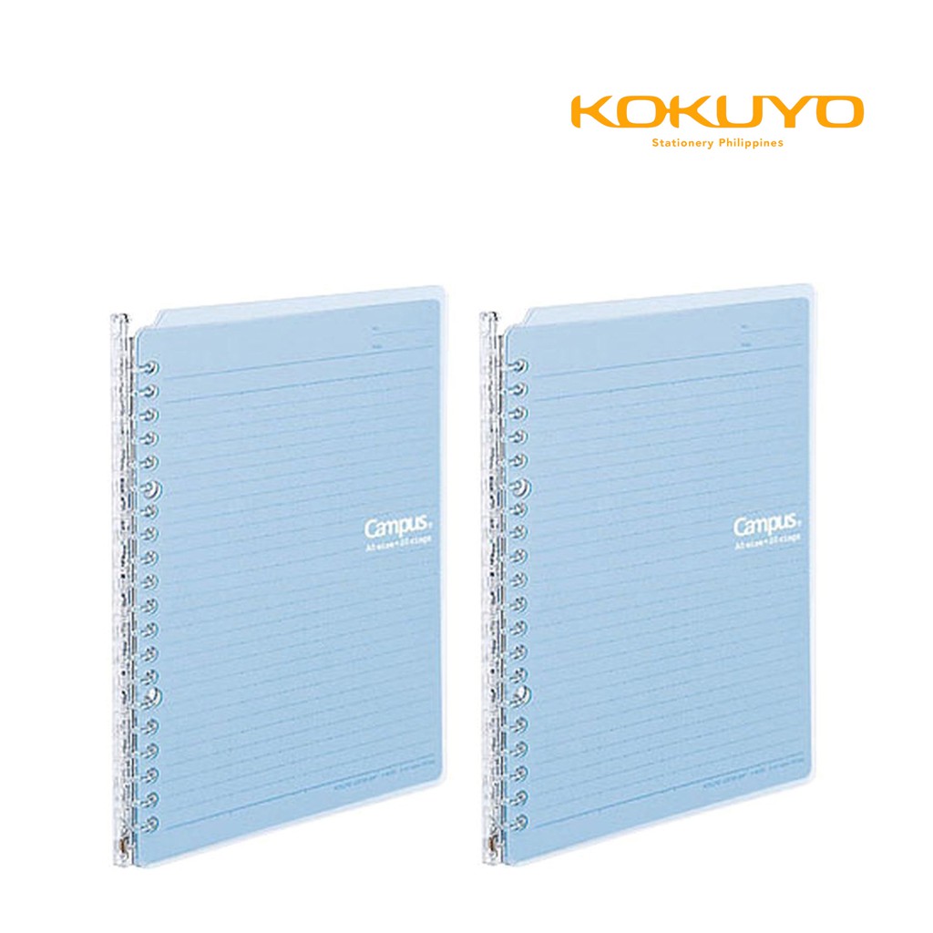 Kokuyo Campus Binder Notebook, A5, Light Blue (Bundle of 2) RU-SP130NLB ...