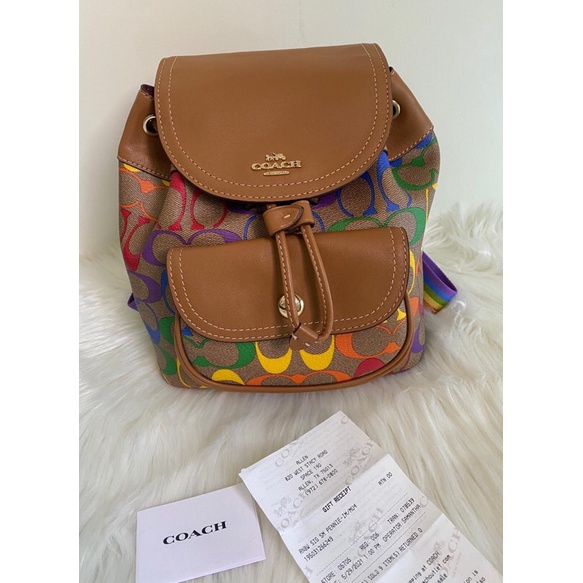 Coach Pennie Rainbow Backpack Original (Limited edition) | Shopee ...