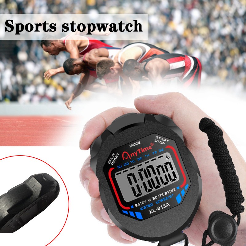 Digital Stopwatch Timer Chronograph Sports Training Timer Stop Watch ...