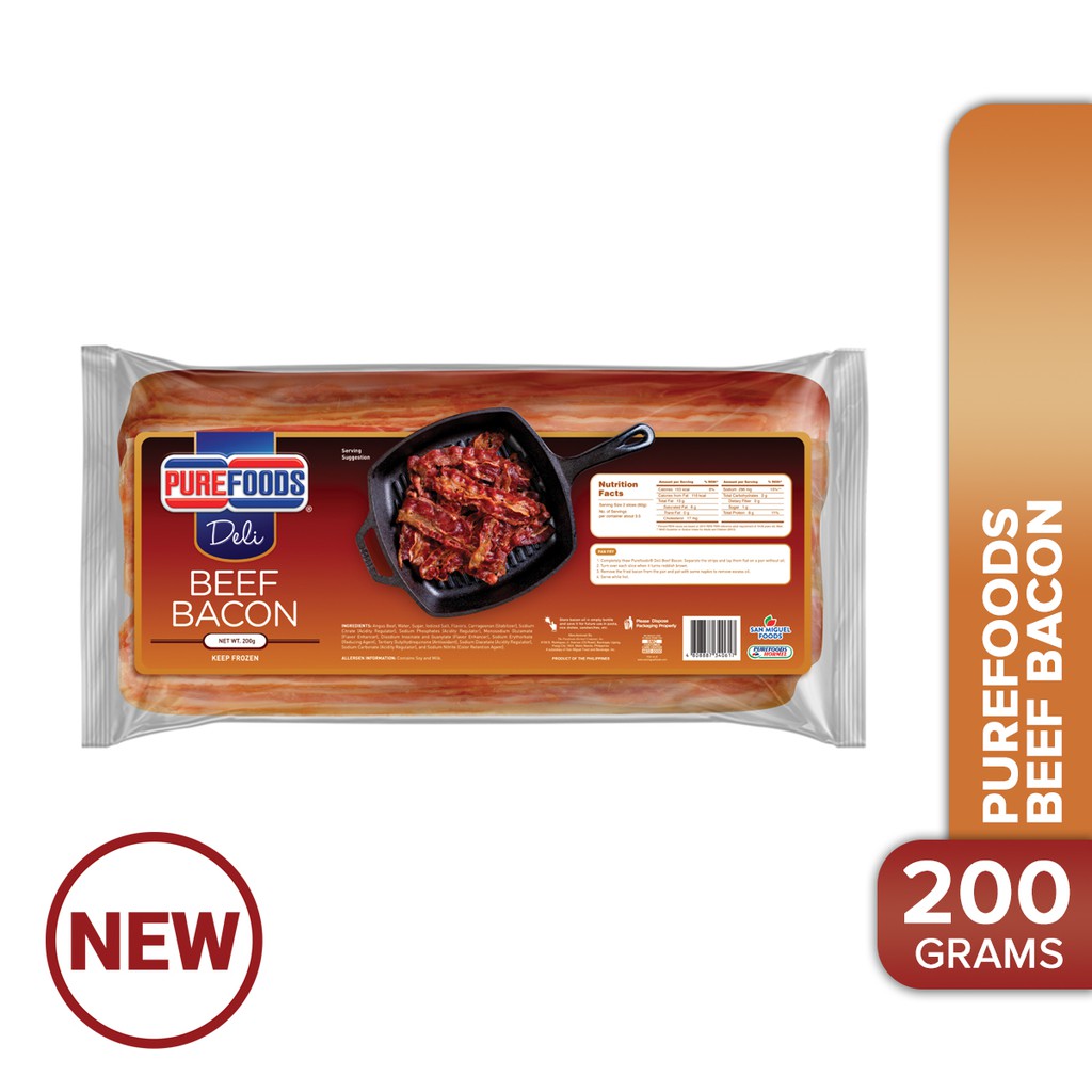 Purefoods Beef Bacon 200G | Shopee Philippines