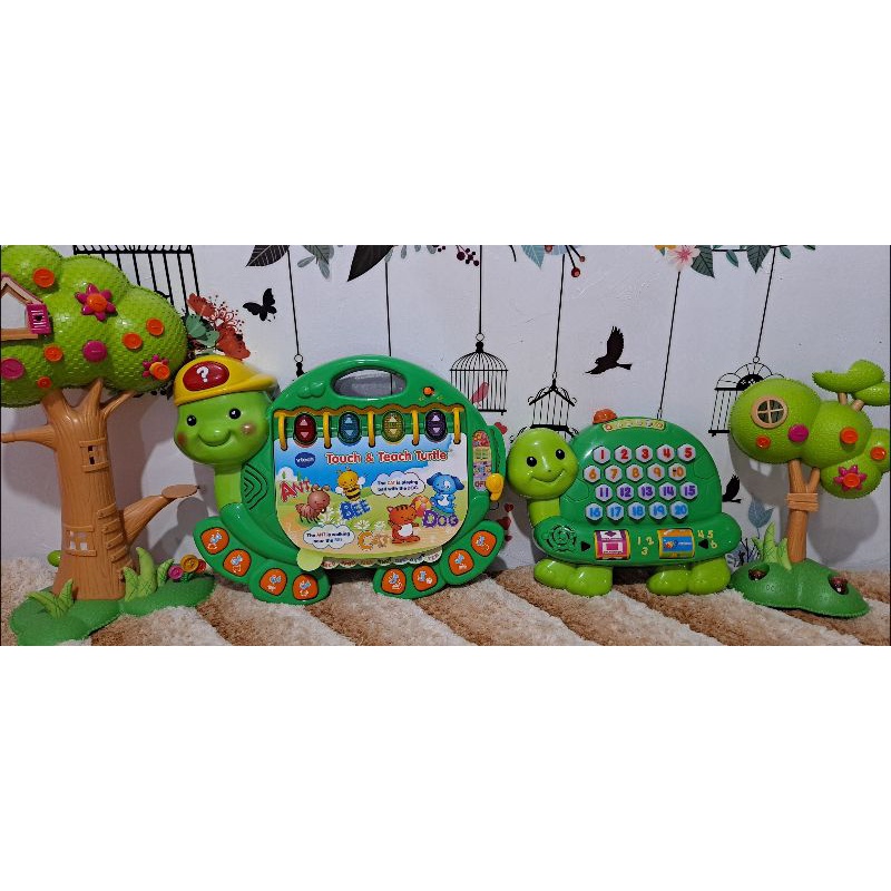 Vtech touch & teach turtle and vtech count and learn number fun turtle ...