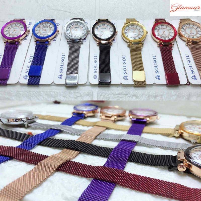 korean style Women starry magnetic Lock Buckle Strap Watch | Shopee ...