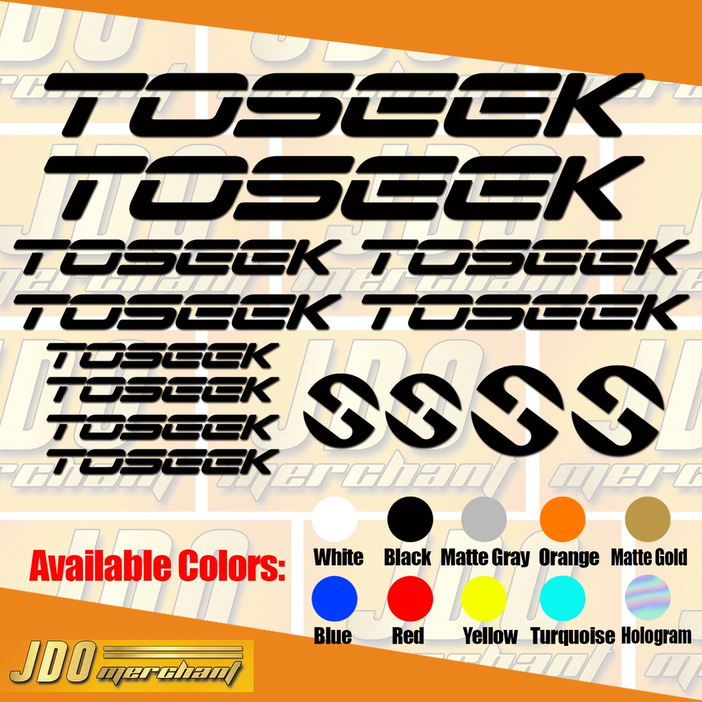 Toseek bike Stickers Toseek sticker Decals | Shopee Philippines