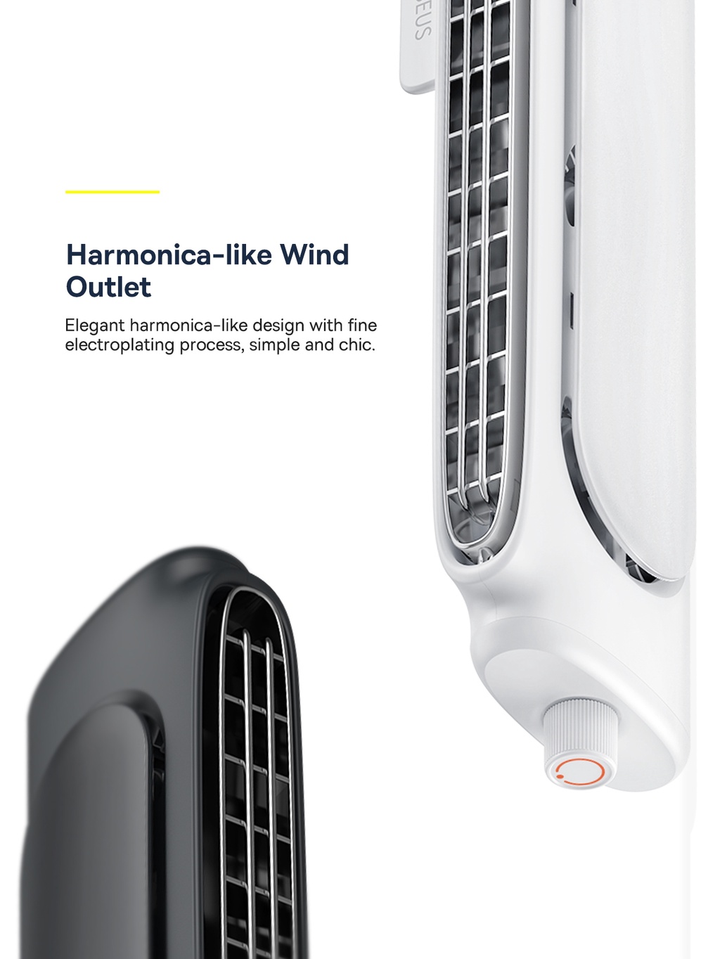 Baseus Refreshing Monitor Clip-On Computer Fan Stand-Up Desk Fan Mini ...